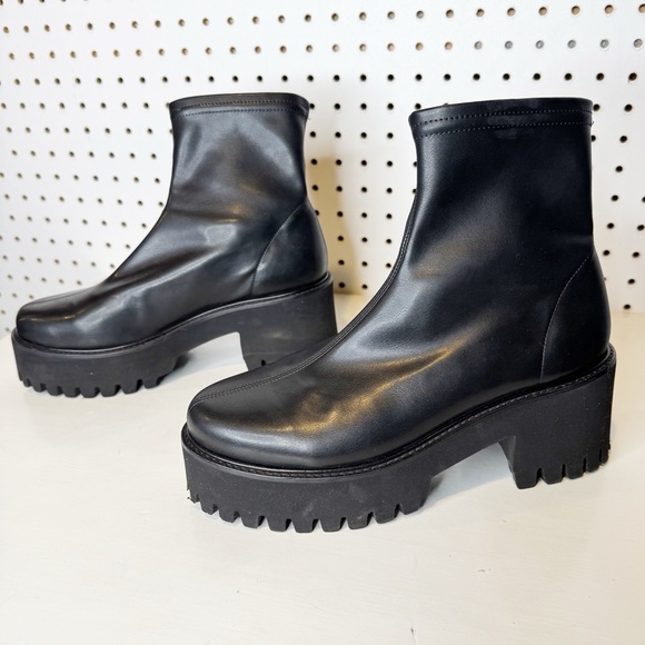 Frame Denim | Shoes | Frame Womens Le Croyden Leather Lug Sole Platform ...